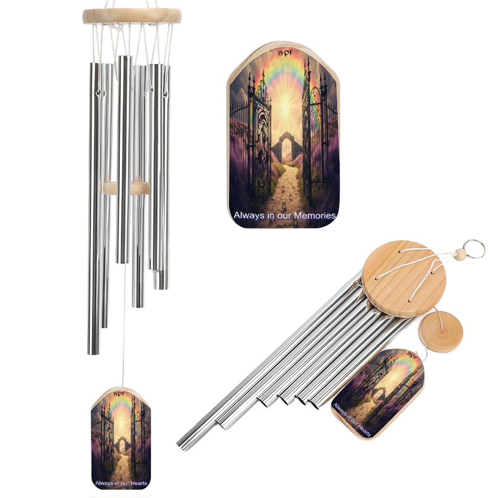 SPF Rainbow Bridge Wind chime | Conscious Guardian Style – Sanctum Paws ...