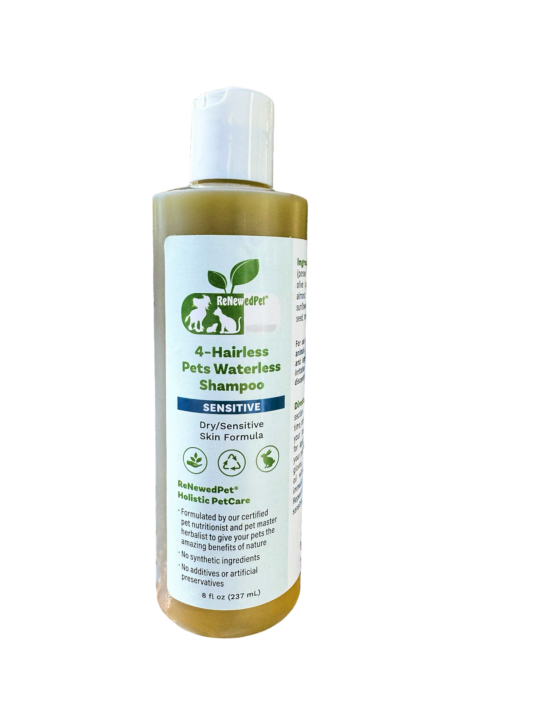 4-HAIRLESS PETS SENSITIVE WATERLESS SHAMPOO | Ethical Pet Luxury ...